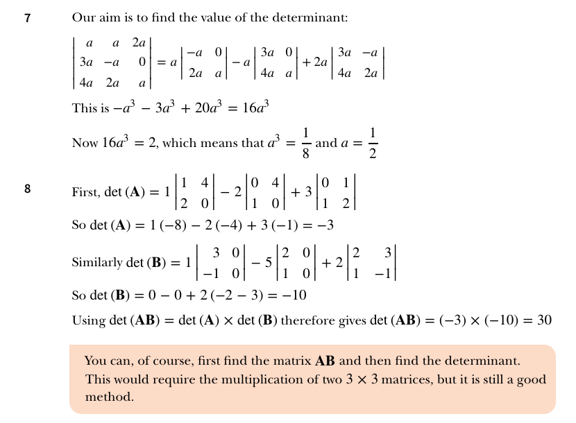 9231. Pure 1. Matrices 1. Exercise 3 – Maths with David