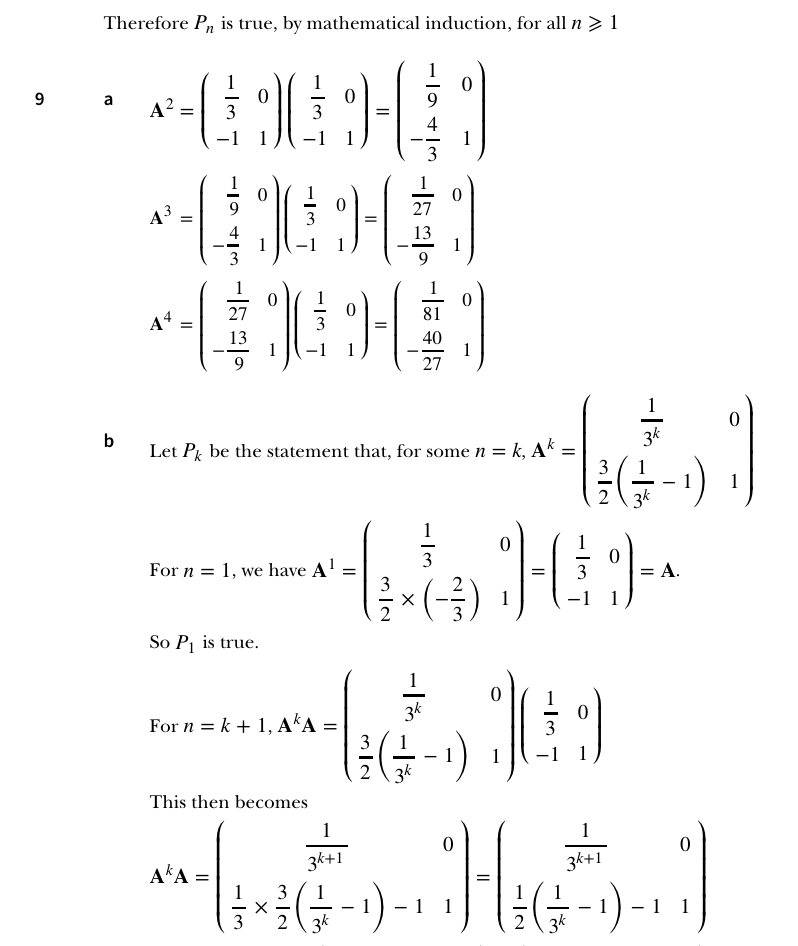 9231. Pure Maths 1. Proof by Induction. Exercise 1 – Maths with David