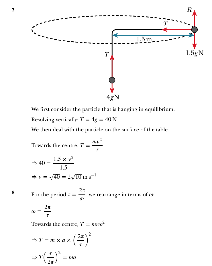 9231. Mechanics. Circular Motion. Exercise 1 – Maths with David