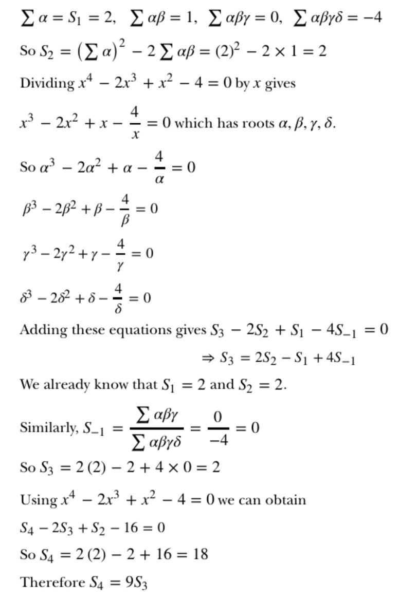 9231 Roots Of Polynomials Solutions 9 Maths With David