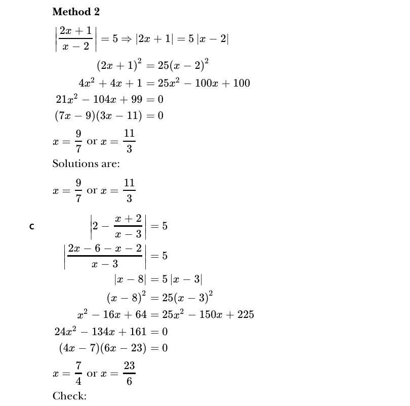 9709. Pure 3. Alegebra. Solutions. Exercise 1 – Maths with David