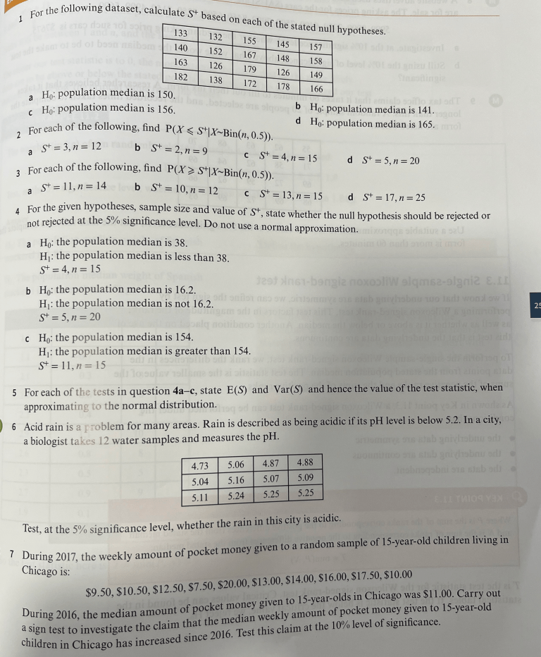 9231. Statistics. Non-Parametric Tests – Maths with David