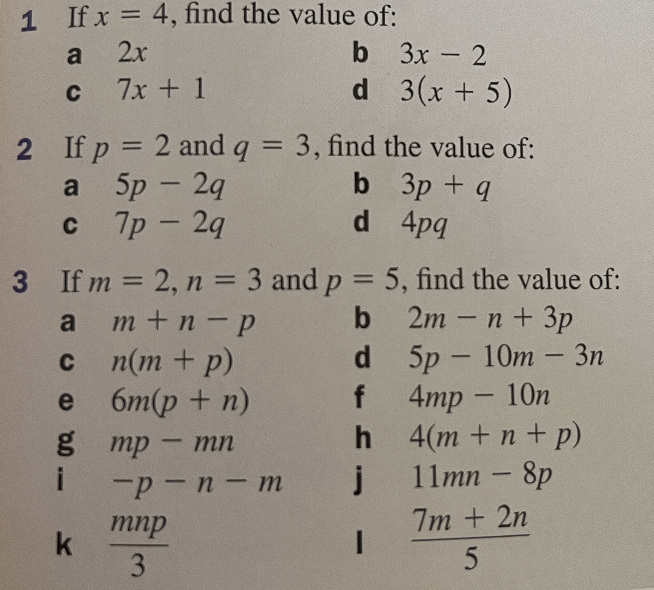 Year 7. Algebra. Substitution – Maths with David