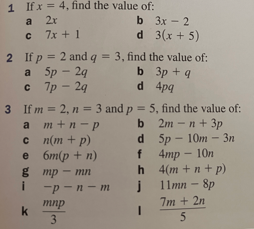 Year 7. Algebra. Substitution – Maths with David