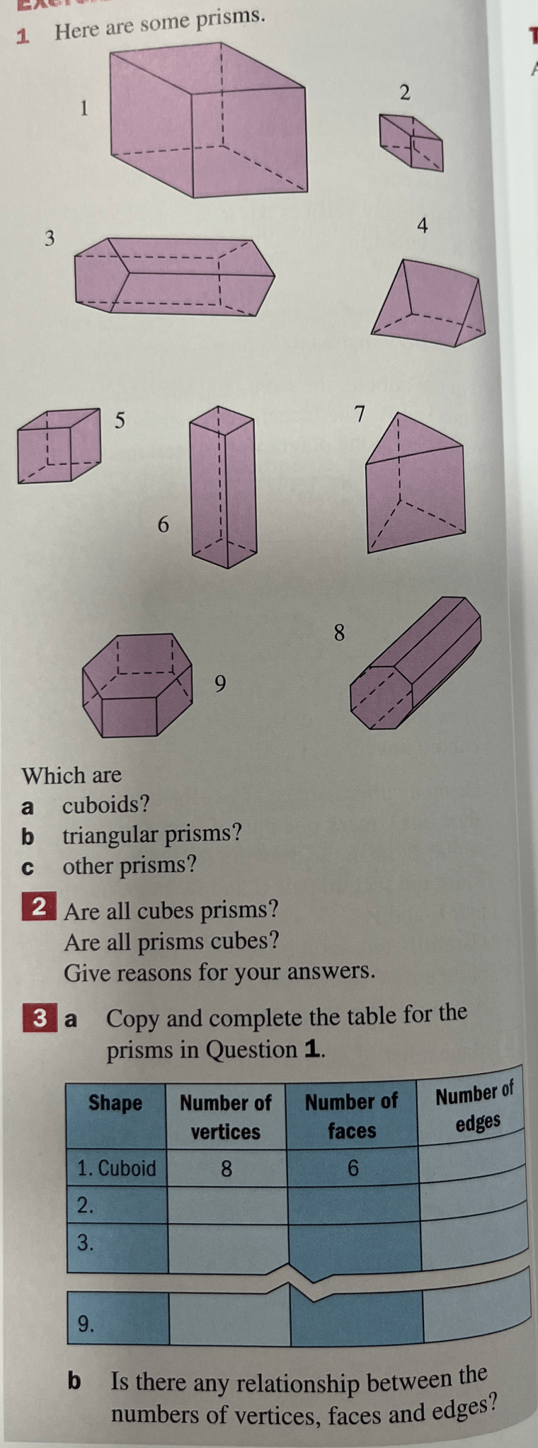 Year 7. 3D Shapes – Maths with David