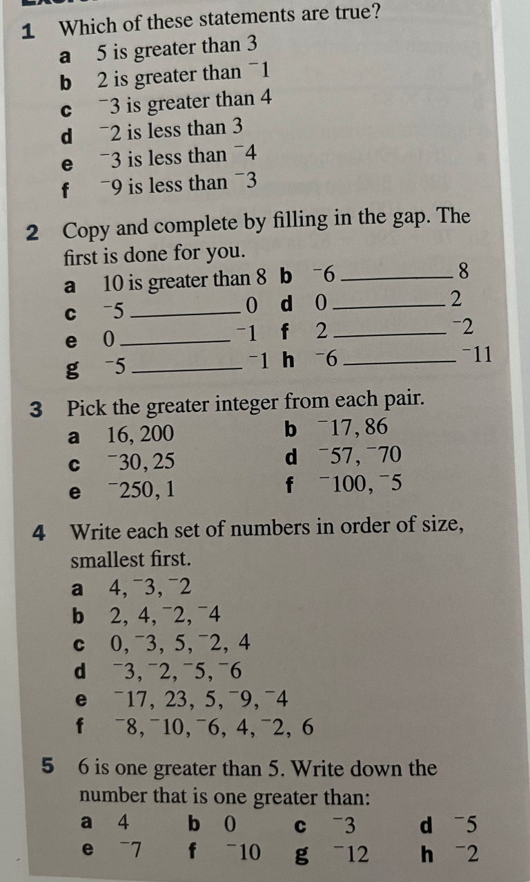 Year 7. Negative Numbers – Maths with David