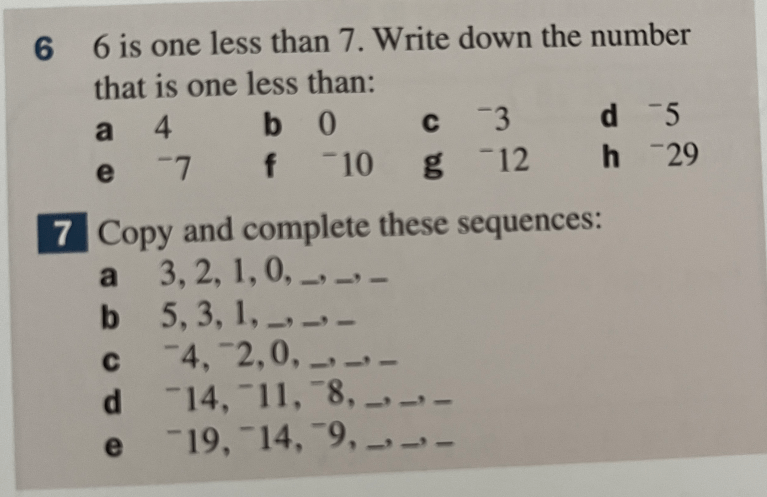 Year 7. Negative Numbers – Maths with David