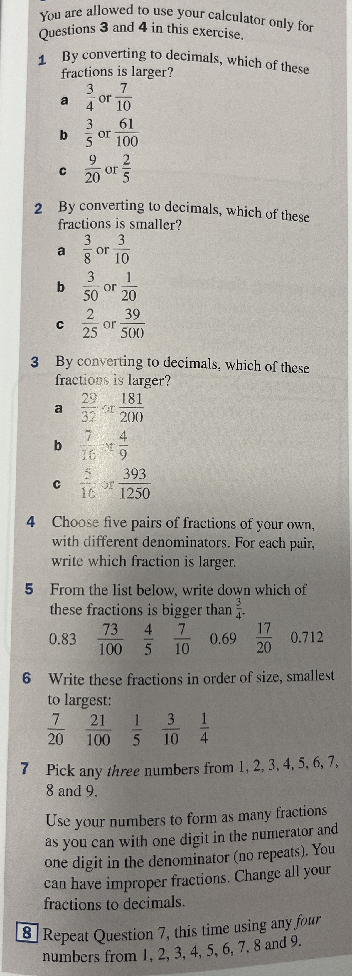 Year 7. Equivalent fractions and decimals – Maths with David