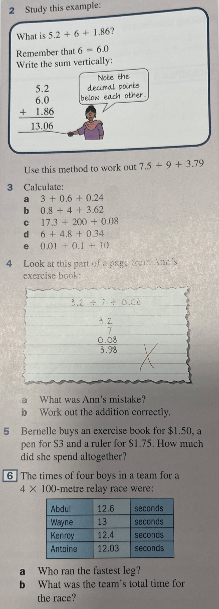 Year 7. Addition & Subtraction of Decimals – Maths with David