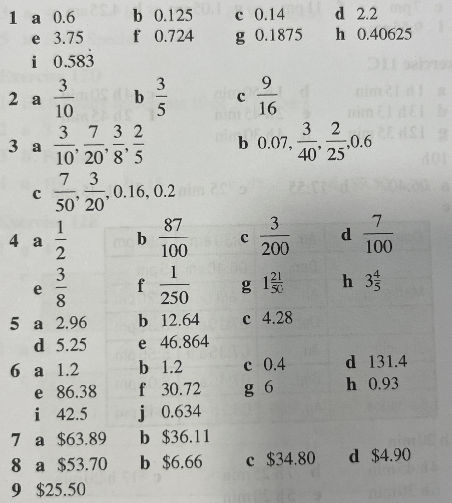 Year 7. Fractions & Decimals Practice – Maths with David