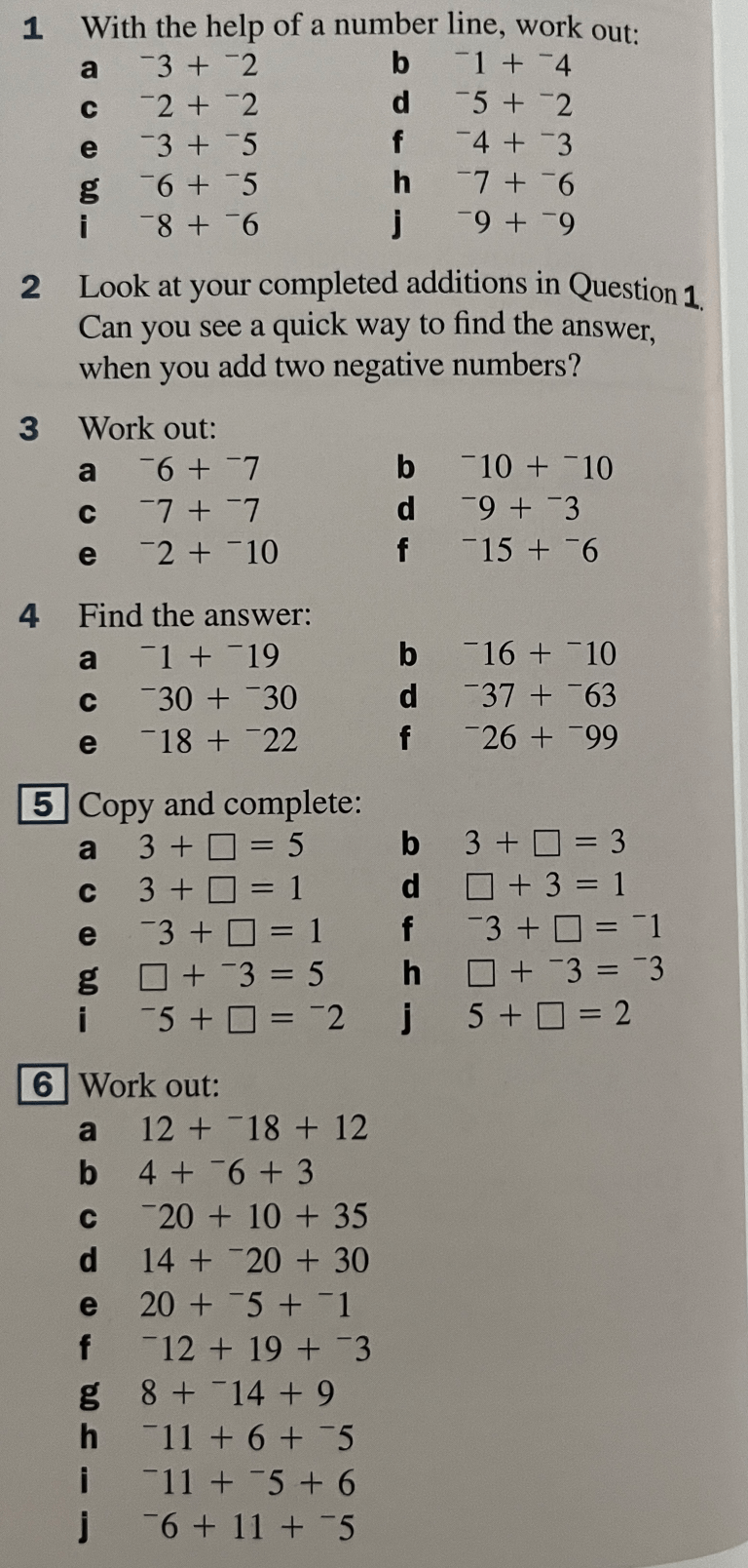 Year 7. Negative Numbers – Maths with David