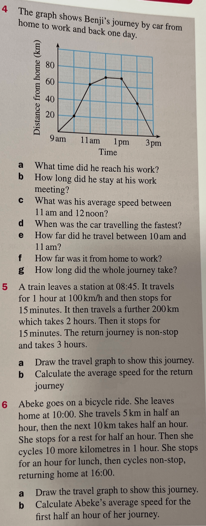 Year 7. Travel Graphs – Maths with David