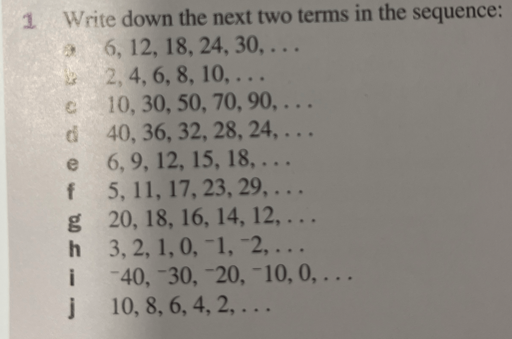 Year 7. Sequences – Maths with David