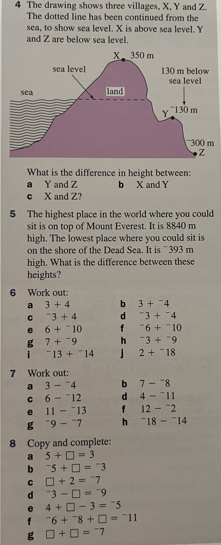 Year 7. Negative Numbers – Maths with David