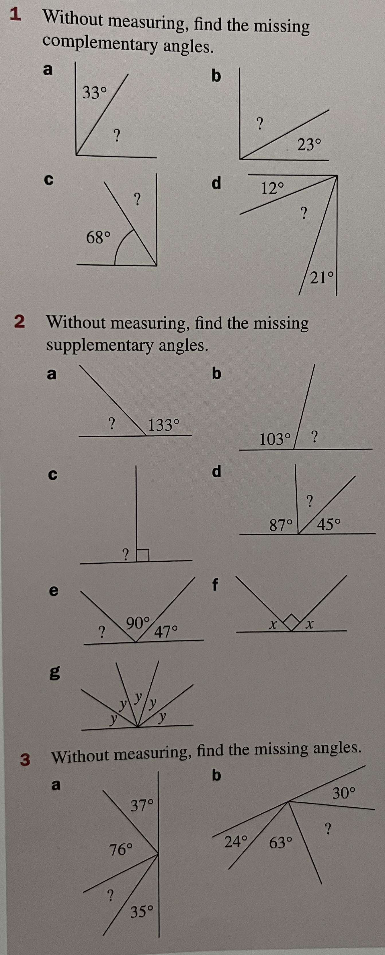 Year 7. Special Angles – Maths with David