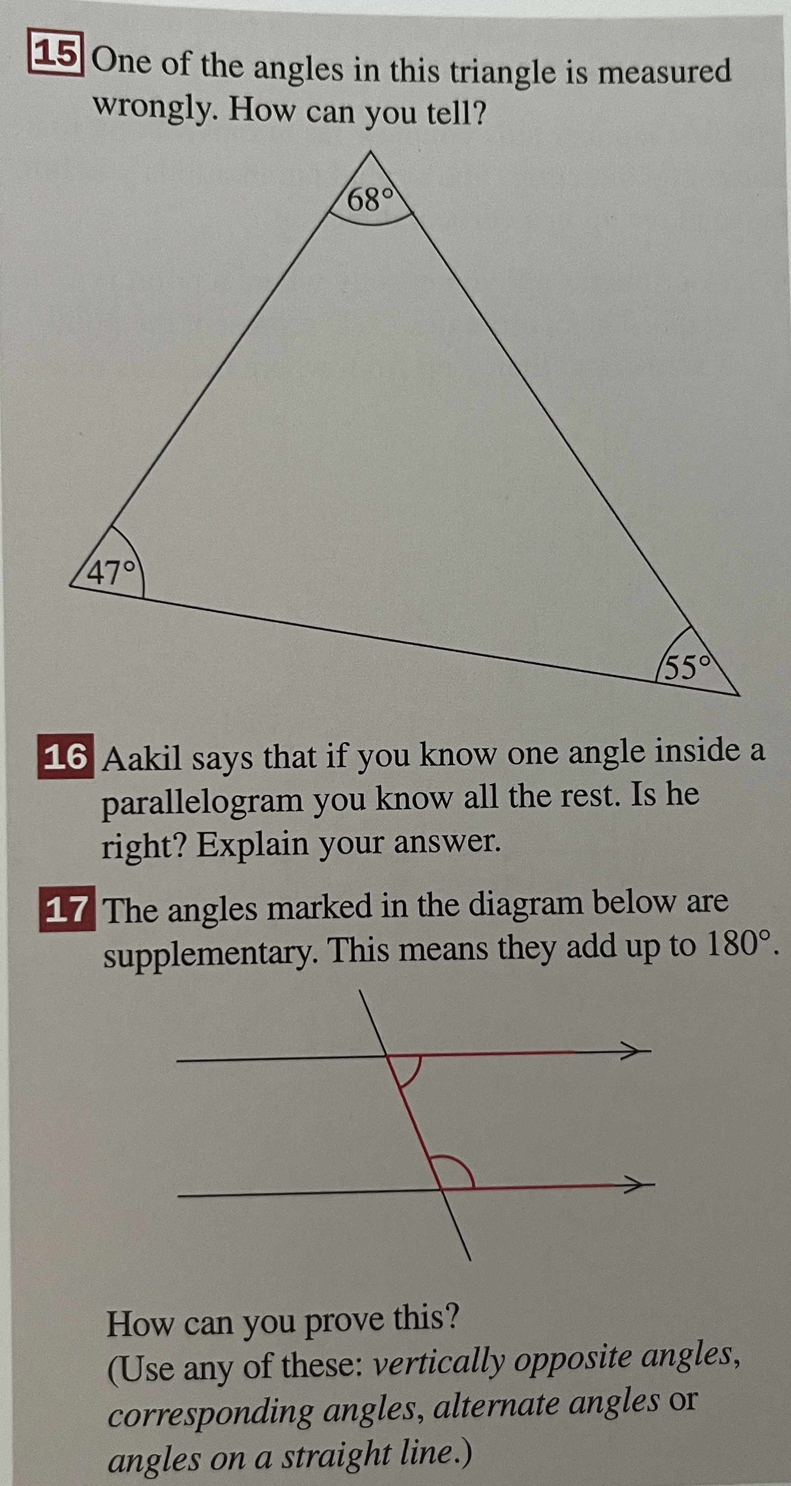 Year 7. Angles in parallel lines – Maths with David