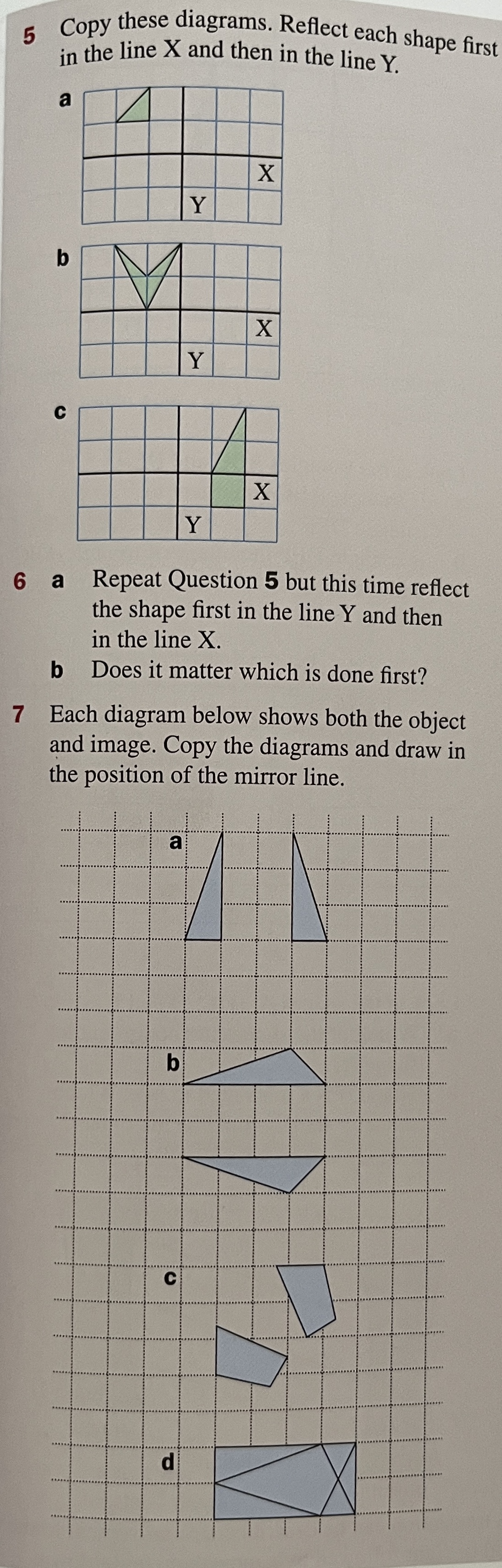 Year 7. Symmetry & Reflection – Maths with David