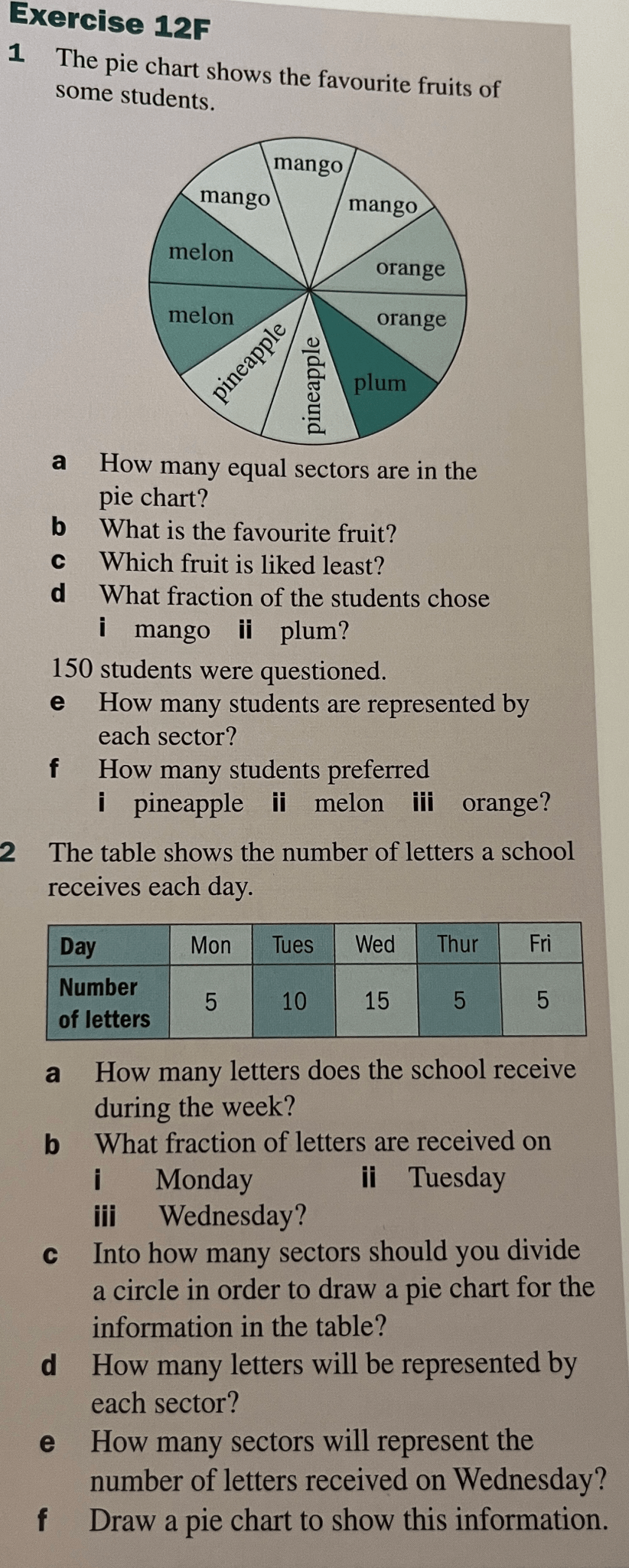 Year 7. Pie Charts – Maths with David