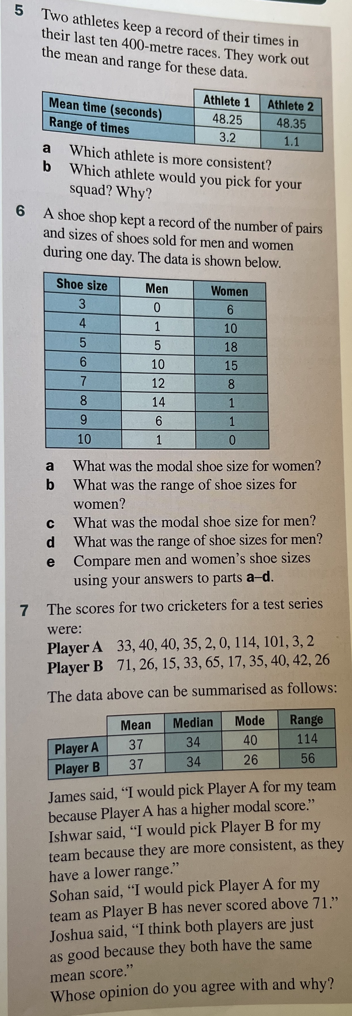 Year 7. Statistics – Maths with David
