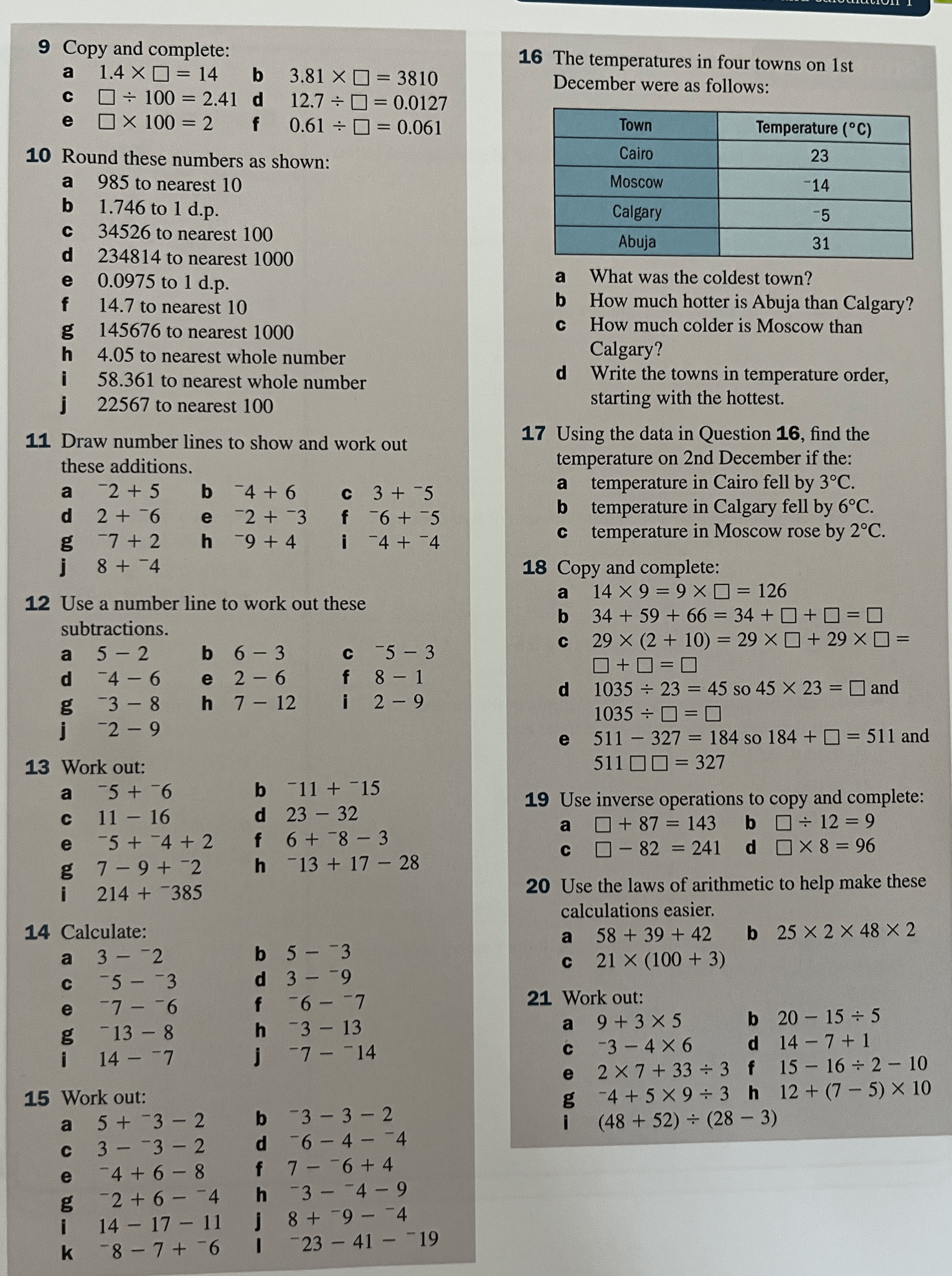 Year 7. Number. Practice 1 – Maths with David