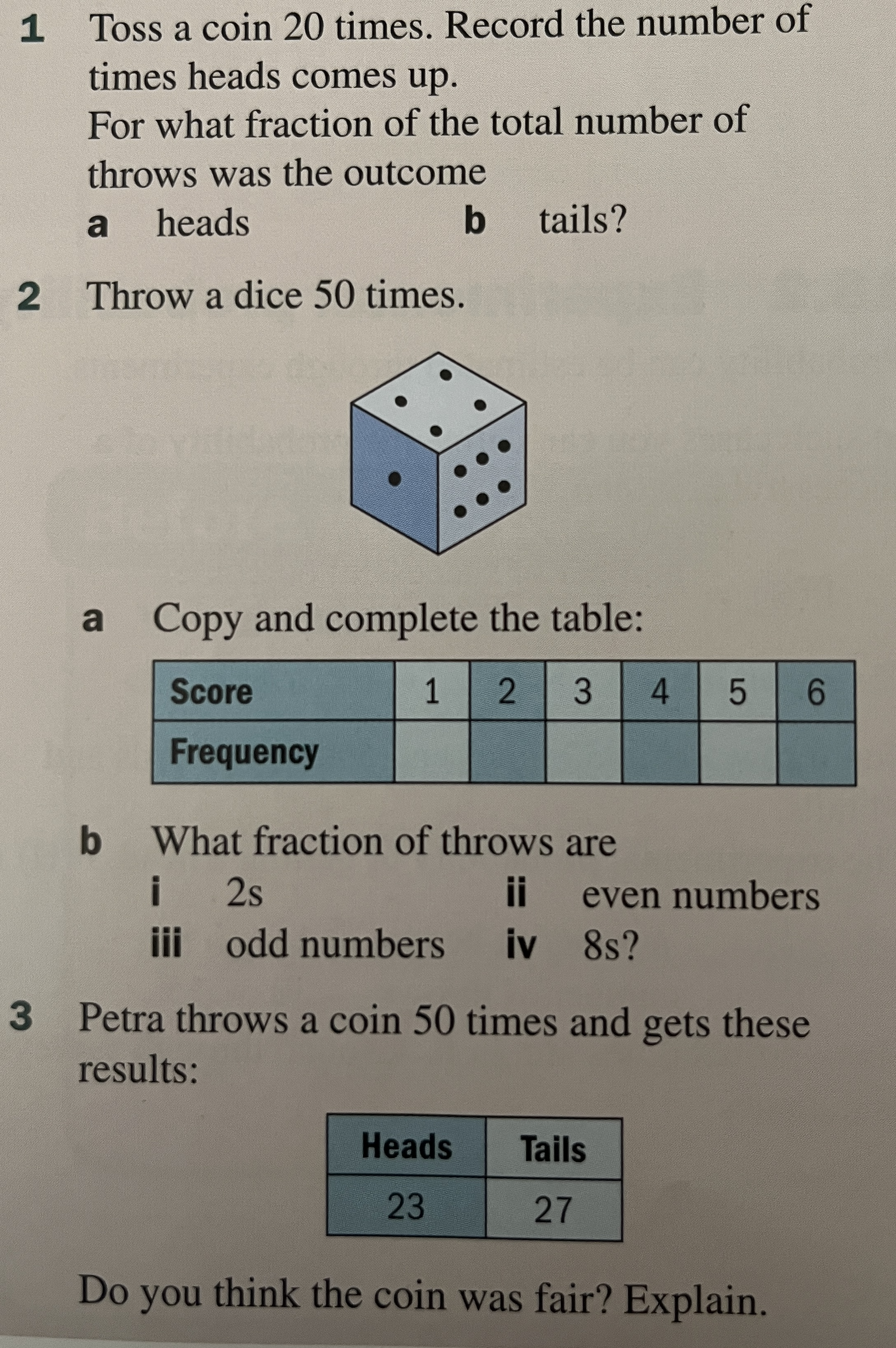 Year 7. Probability – Maths with David