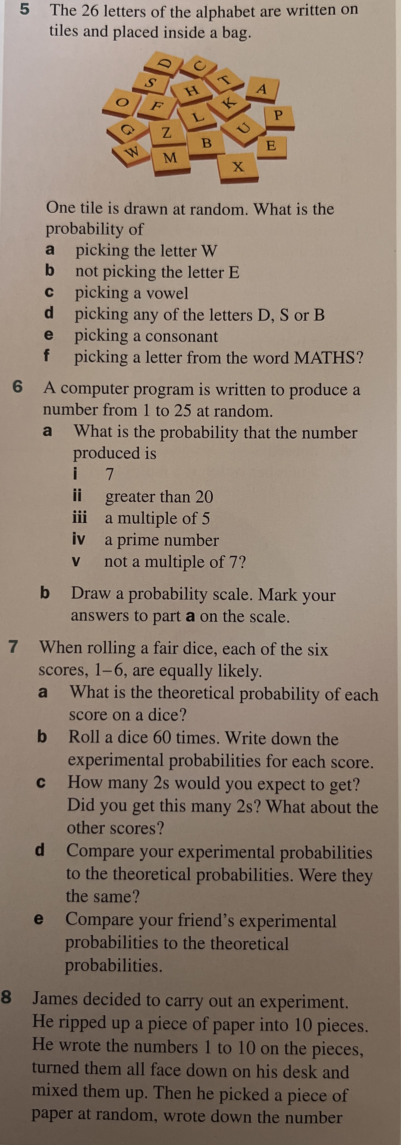 Year 7. Probability – Maths with David