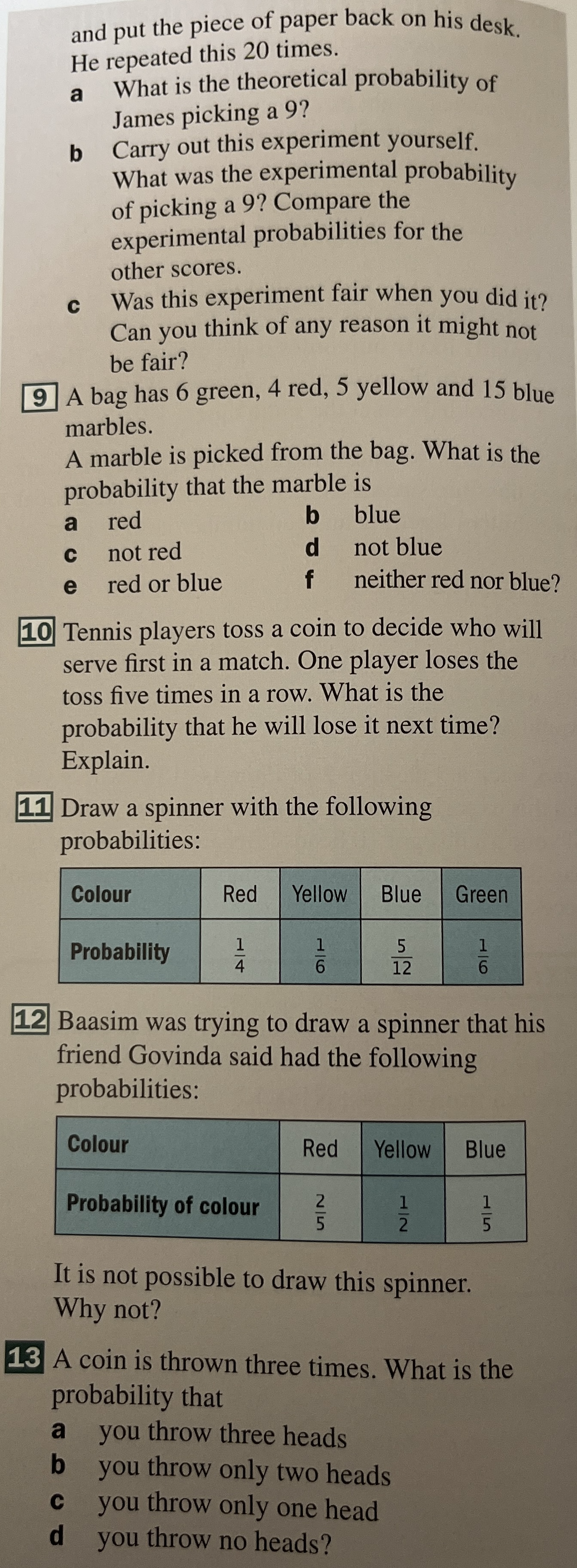Year 7. Probability – Maths with David