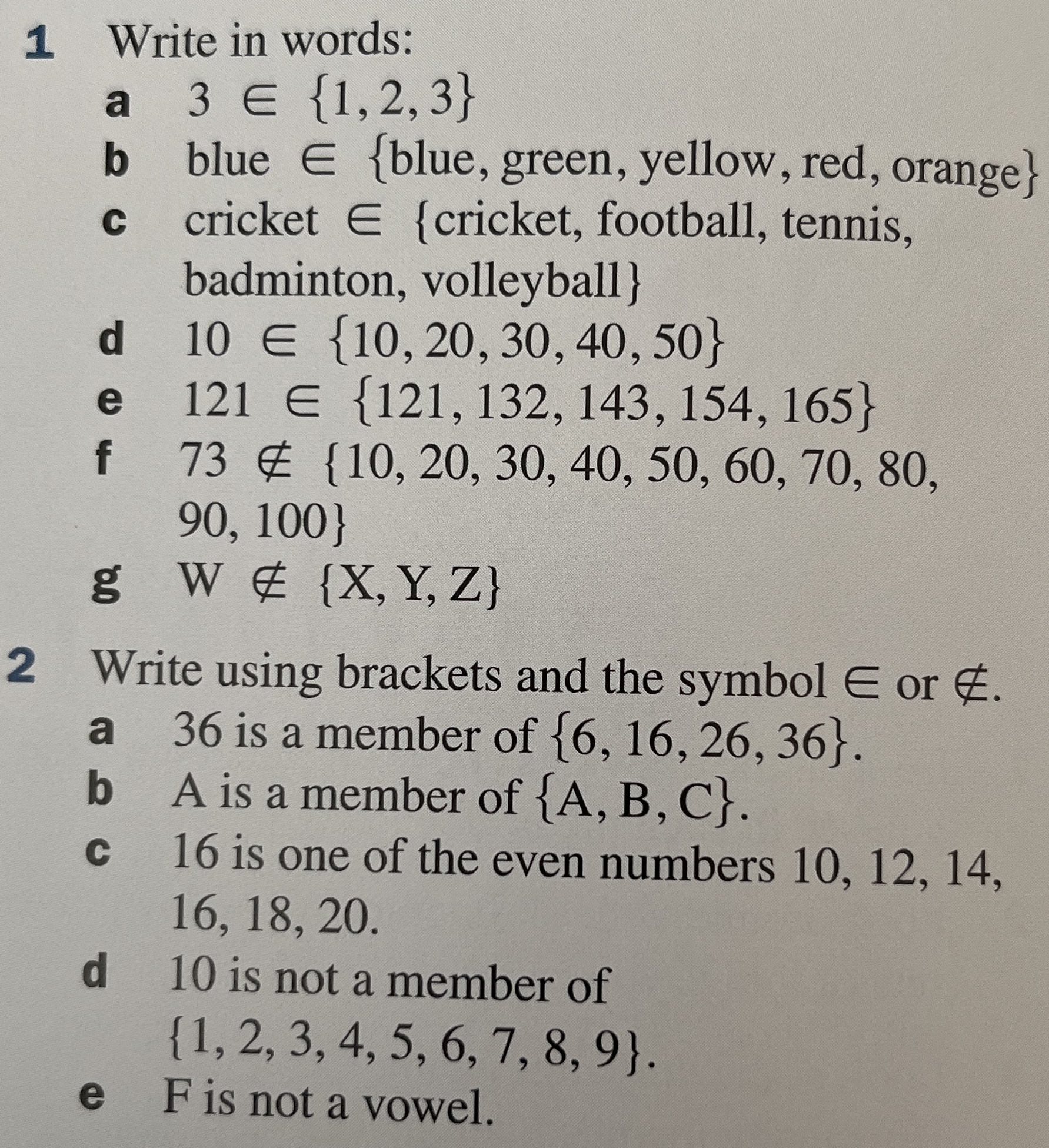 Year 7. Set Notation – Maths with David