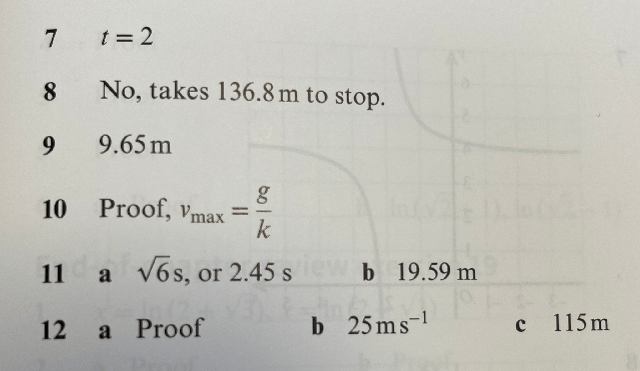 9231. FM. Linear Motion under a Variable Force – Maths with David