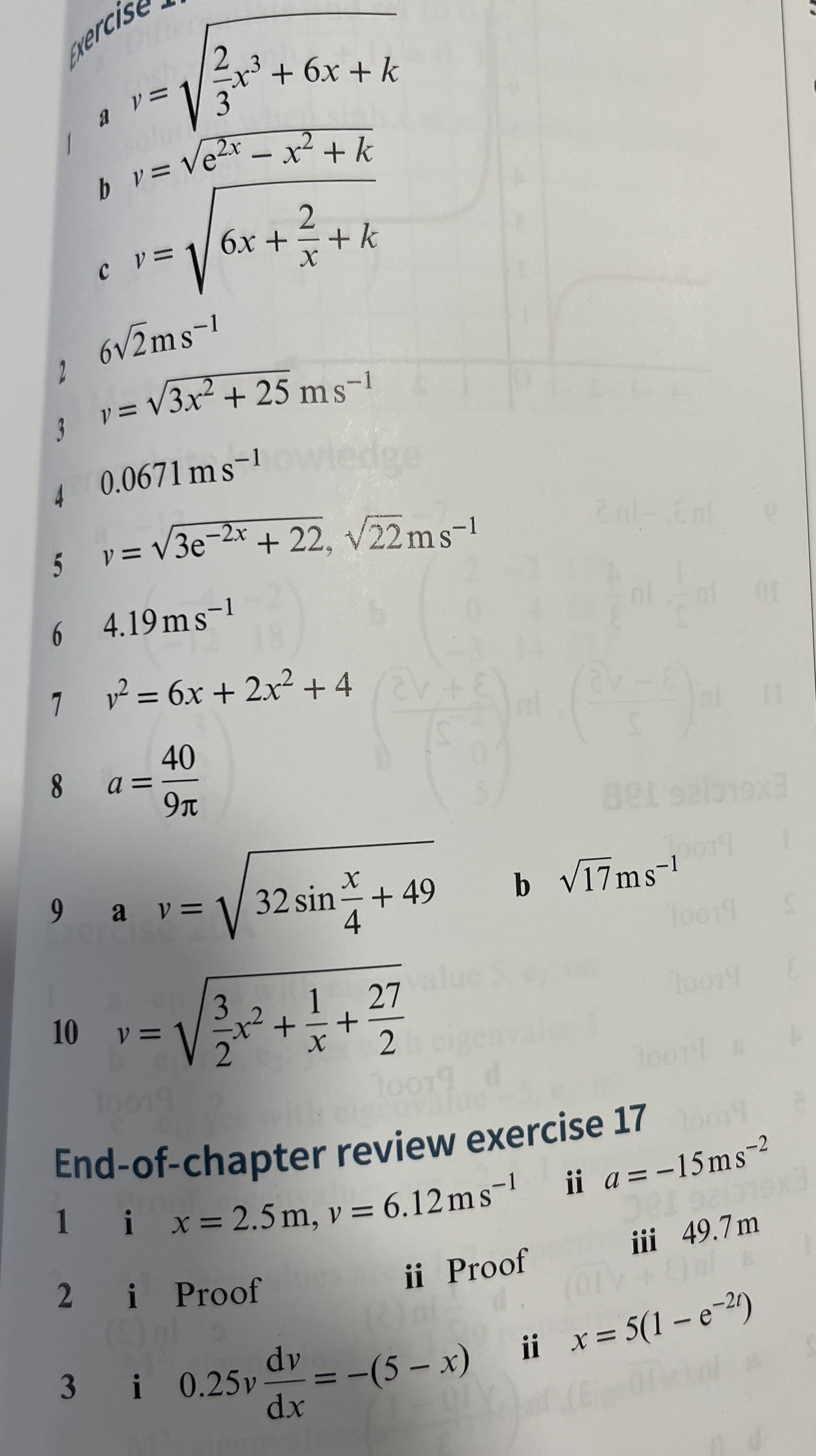 9231. FM. Linear Motion under a Variable Force – Maths with David