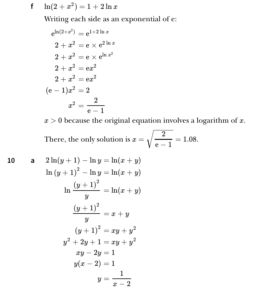 9709. P3. Logarithms. Exercise 7 Worked Solutions – Maths with David