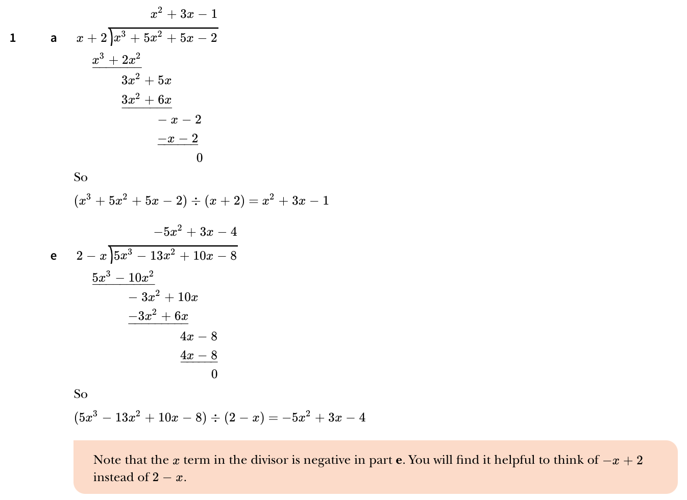 9709. P3. Polynomial Division. Solutions – Maths with David