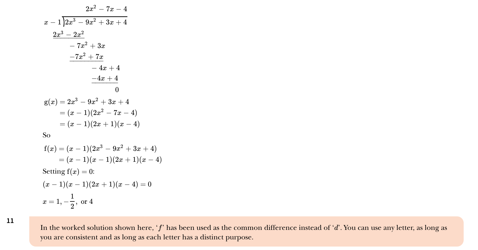 9709. P3. Factor Theorem. Solutions – Maths with David