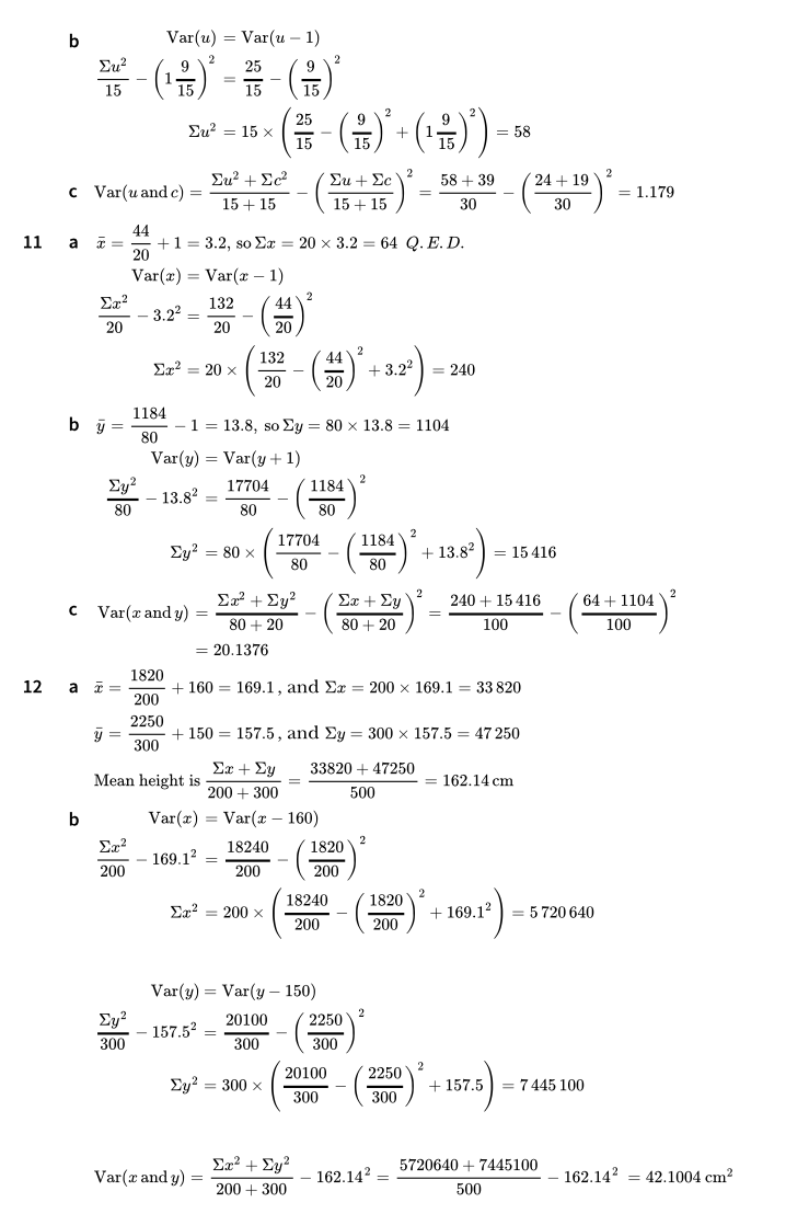 9709, S1. Measures of Variation. Exercise 4 & Mixed Exercise Worked ...