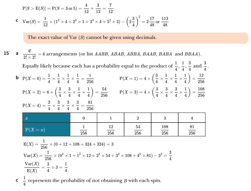 9709, S1. Probability Distributions. Exercise 2 & Mixed Exercise Worked ...
