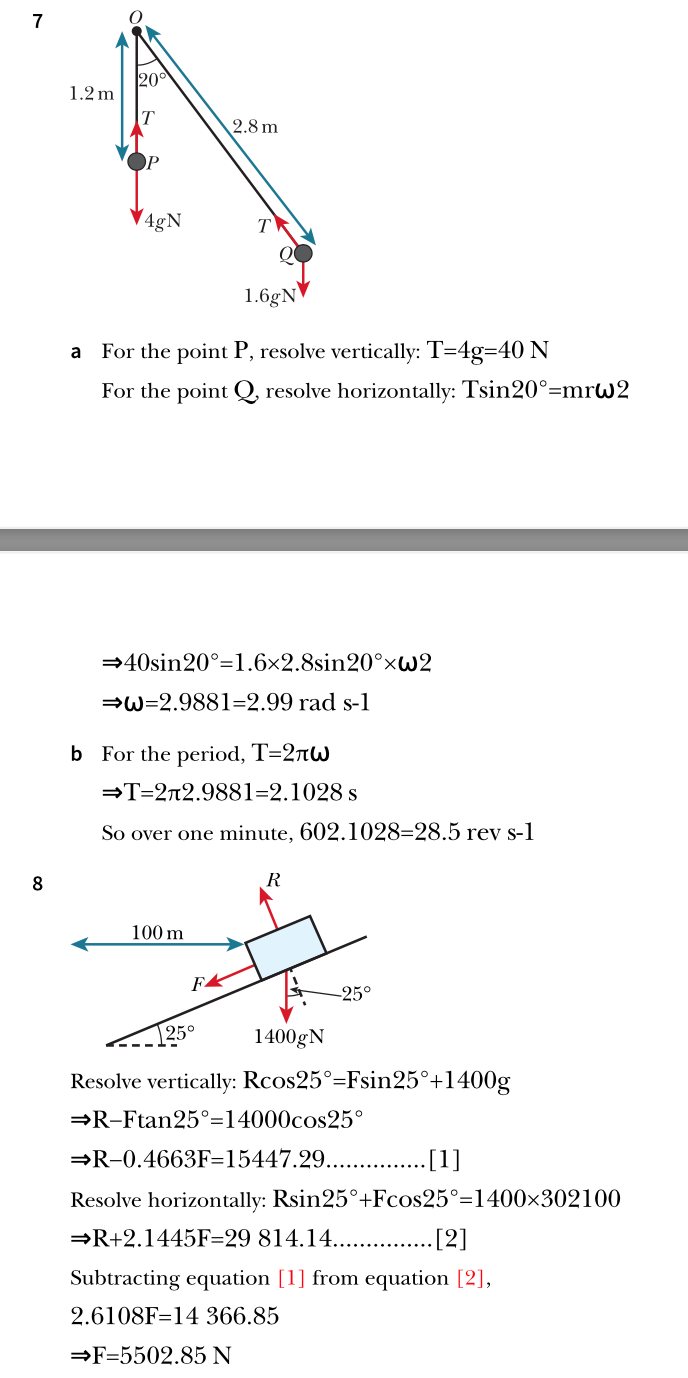 9231. FM. Circular Motion Exercise 2 Worked Solutions – Maths with David