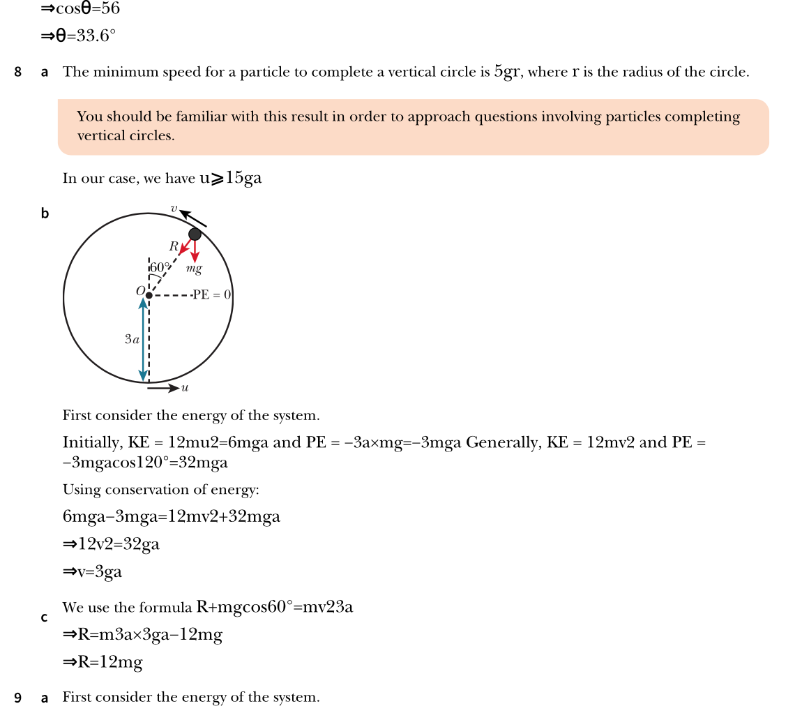 9231. FM. Circular Motion Exercise 3 Worked Solutions – Maths with David