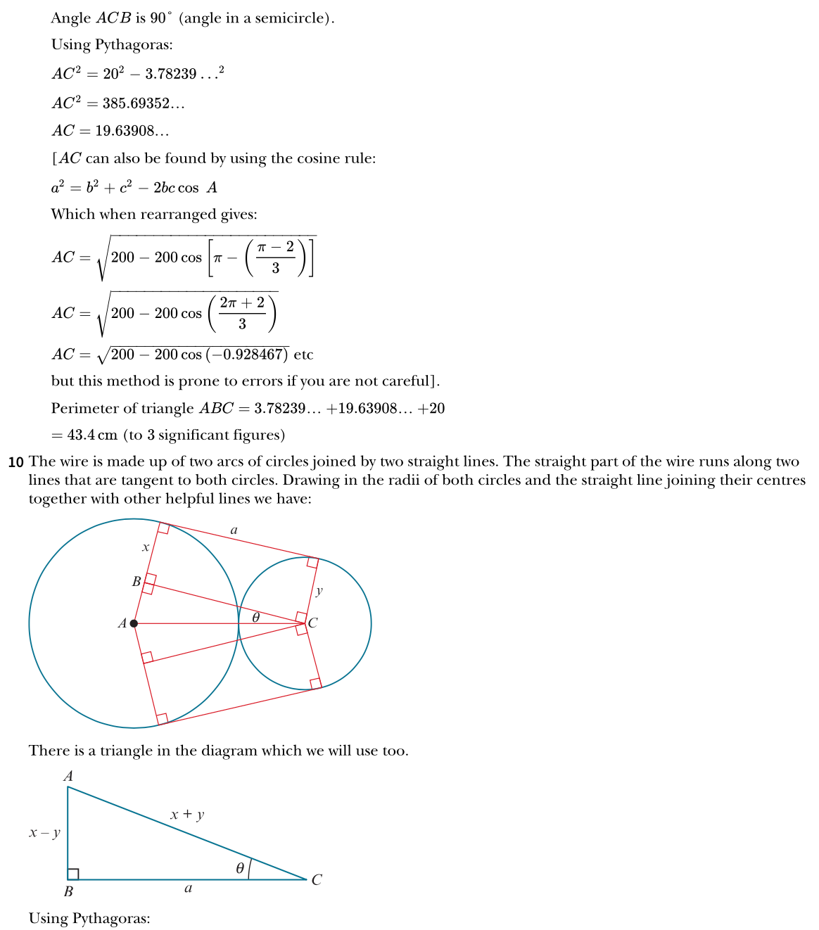 P1. Circular Measure. Exercise 2 Worked Solutions – Maths with David