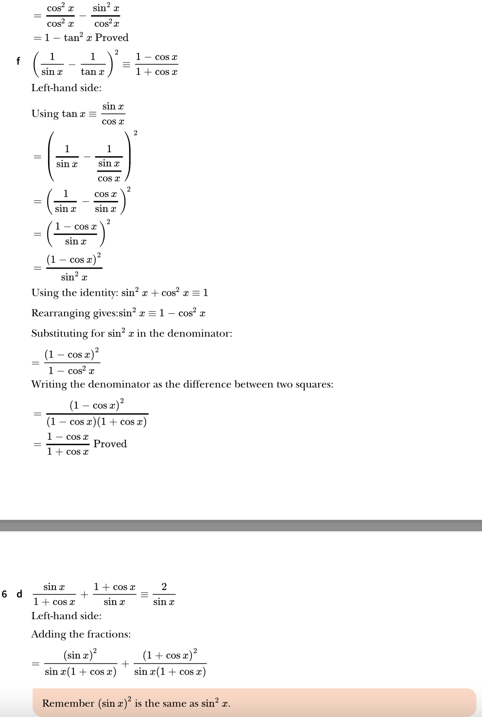 9709. P1. Trigonometry. Exercise 7 Worked Solutions – Maths with David