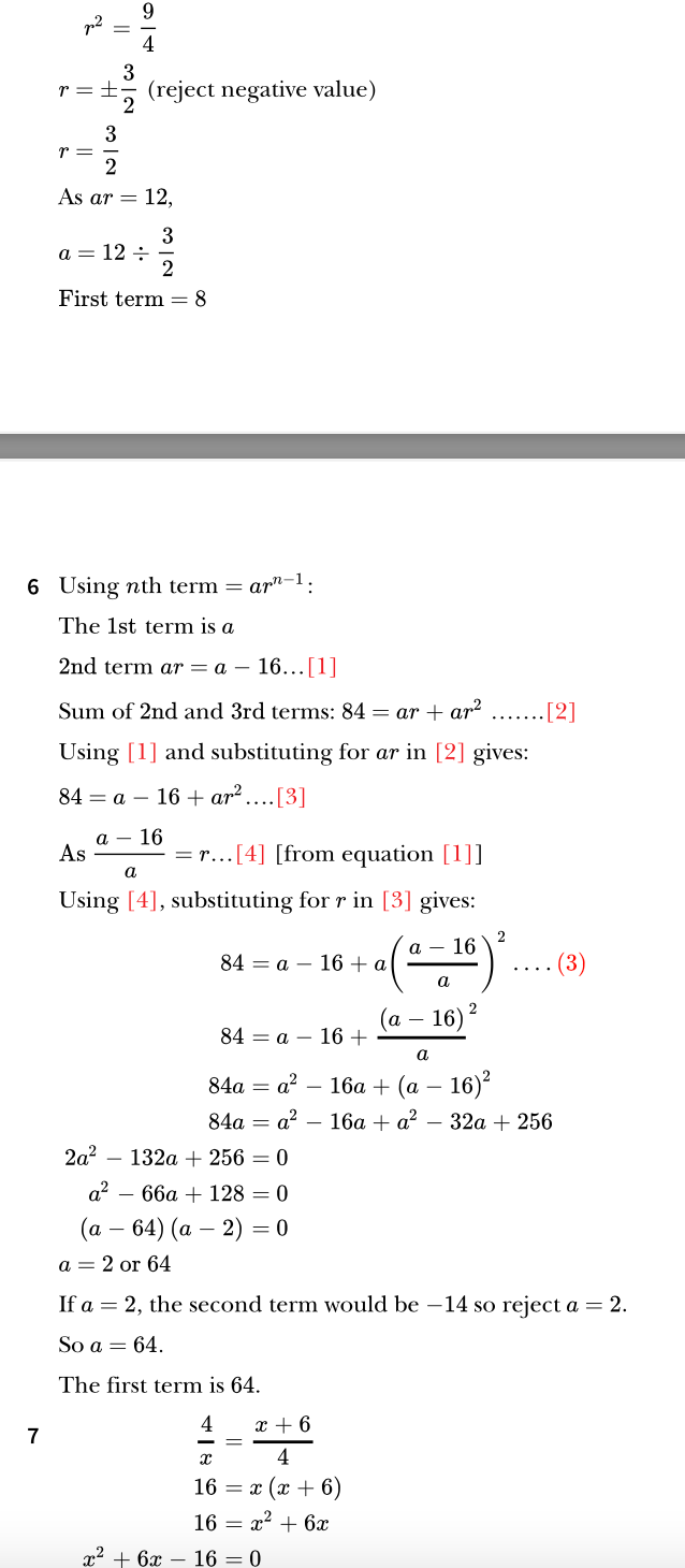 P1. Series. Exercise 4 Worked Solutions – Maths with David