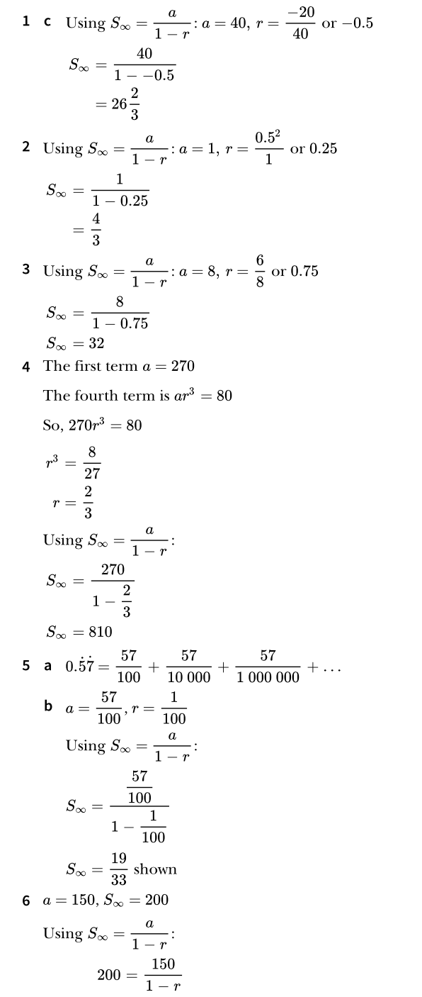 9709. P1. Series. Exercise 5 Worked Solutions – Maths with David