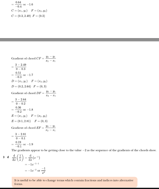 9709. P1. Differentiation. Exercise 1 Worked Solutions – Maths with David