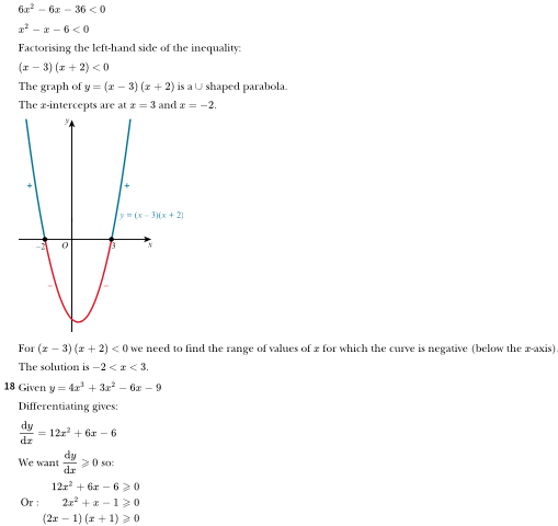 9709. P1. Differentiation. Exercise 1 Worked Solutions – Maths with David