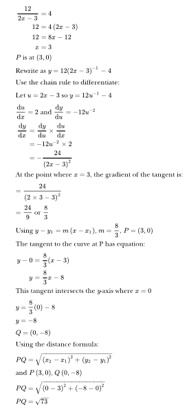 9709. P1. Differentiation. Exercise 3 Worked Solutions – Maths with David