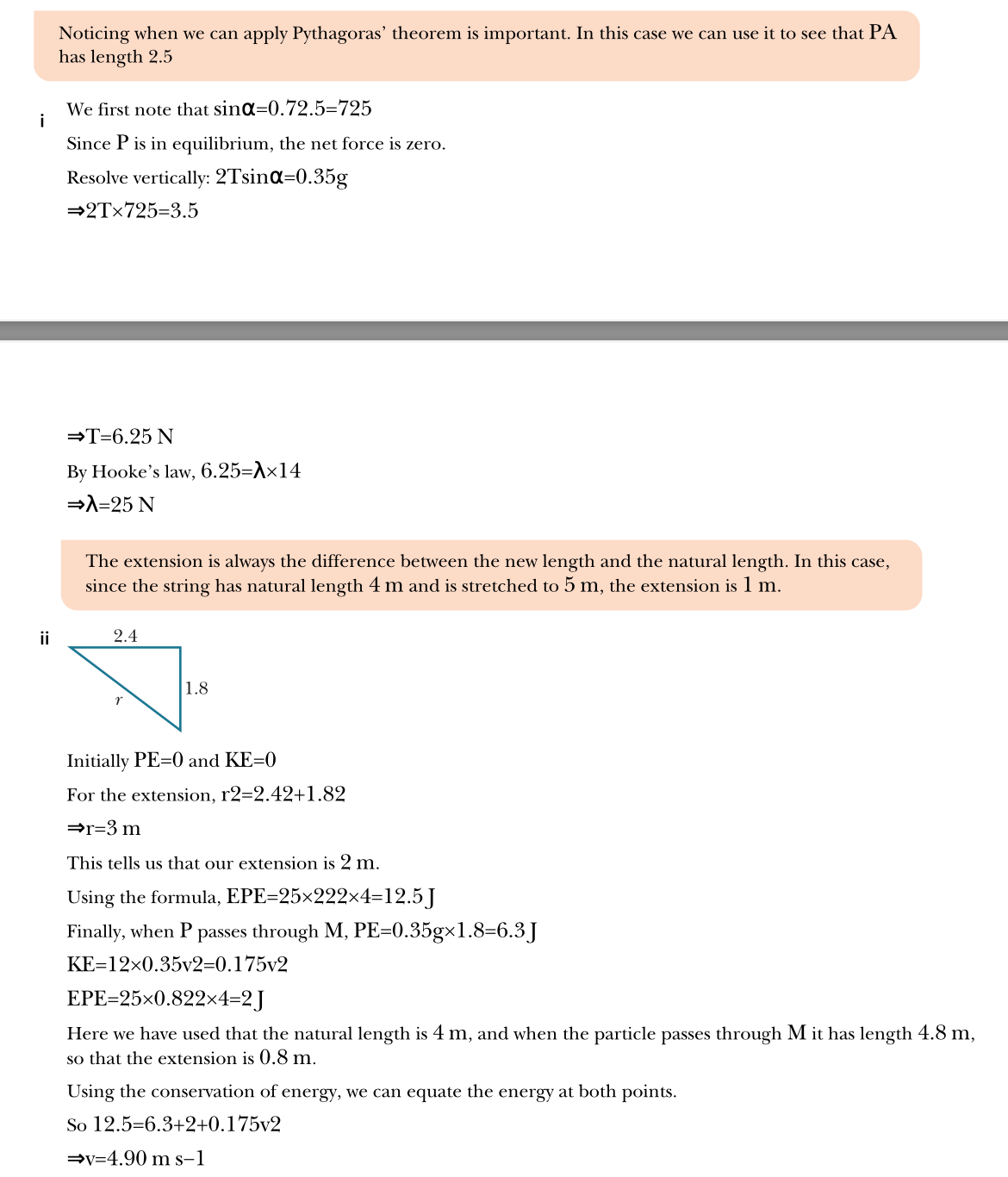 9231. FM. Hooke’s Law Mixed Exercise Worked Solutions – Maths with David
