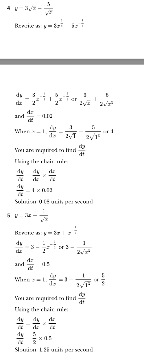9709. P1. Further Differentiation. Exercise 4 Worked Solutions – Maths ...