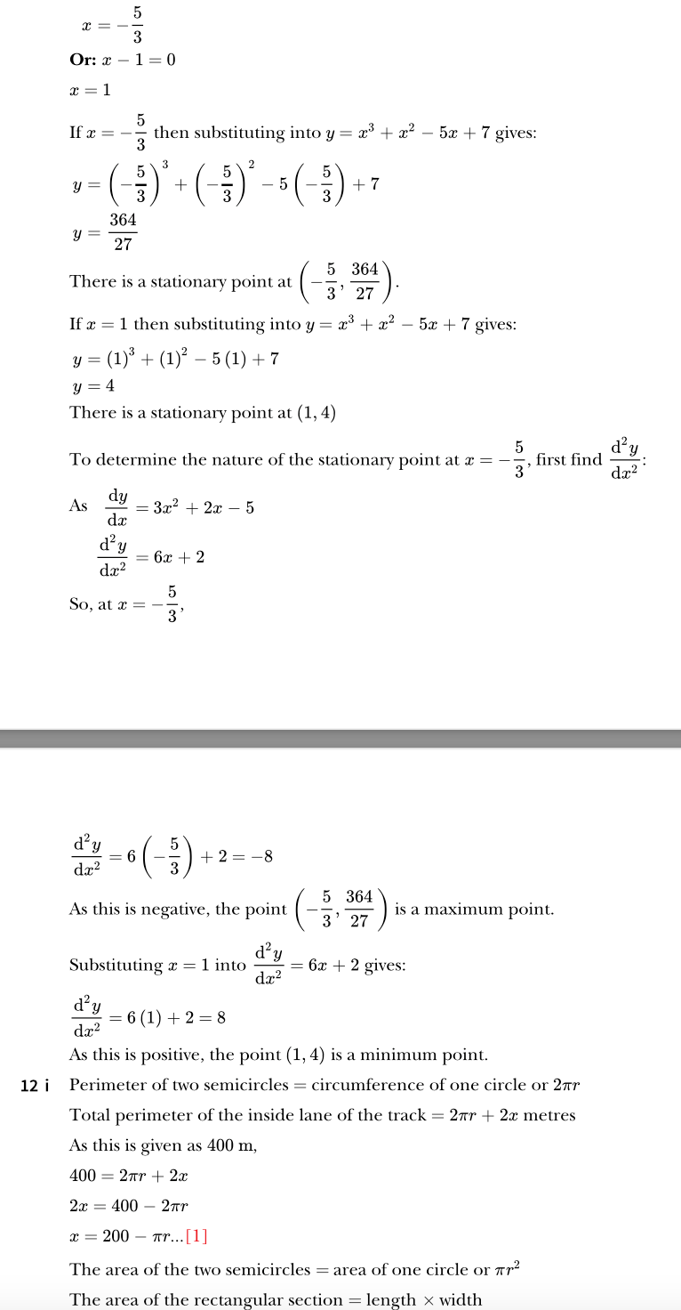9709. P1. Further Differentiation. Exercise 5 & Mixed Exercise Worked ...