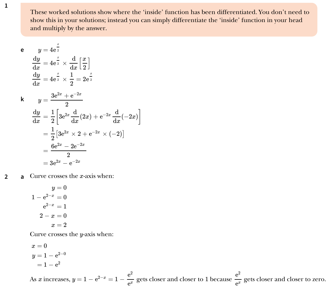 9709 P3 Differentiation Exercise 3 Worked Solutions Maths With David