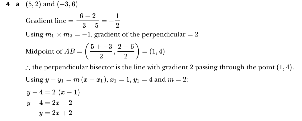 9709. P1. Coordinate Geometry Exercise 1. Worked Solutions – Maths with ...