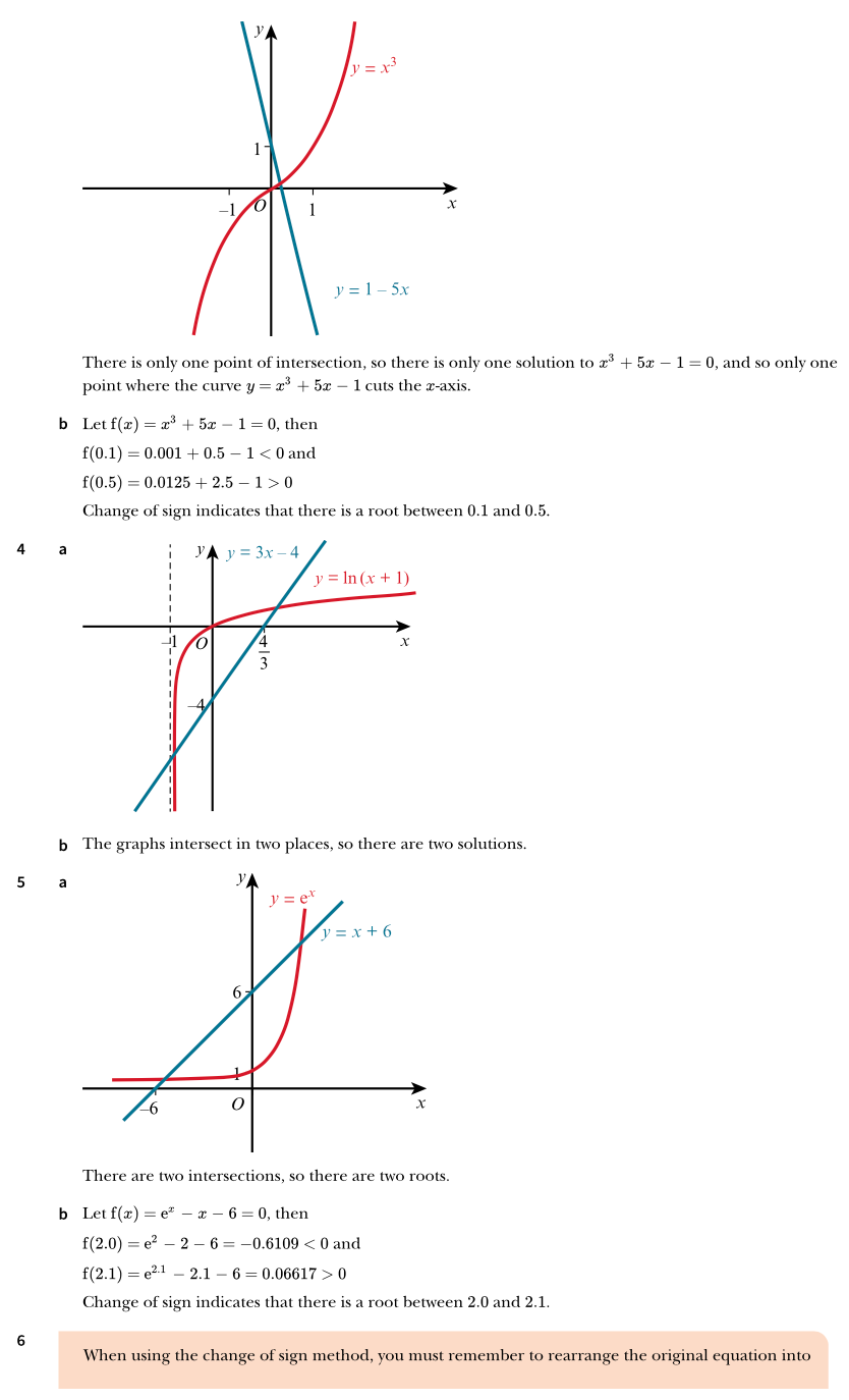 9709. P3. Numerical Solutions. Exercise 1 Worked Solutions – Maths with ...